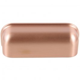 Brushed Satin Copper Finish Square Odessa Cabinet Drawer Pull Handles