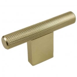 Brushed Dark Brass Finish Knurled Kitchen Cabinet T Handle